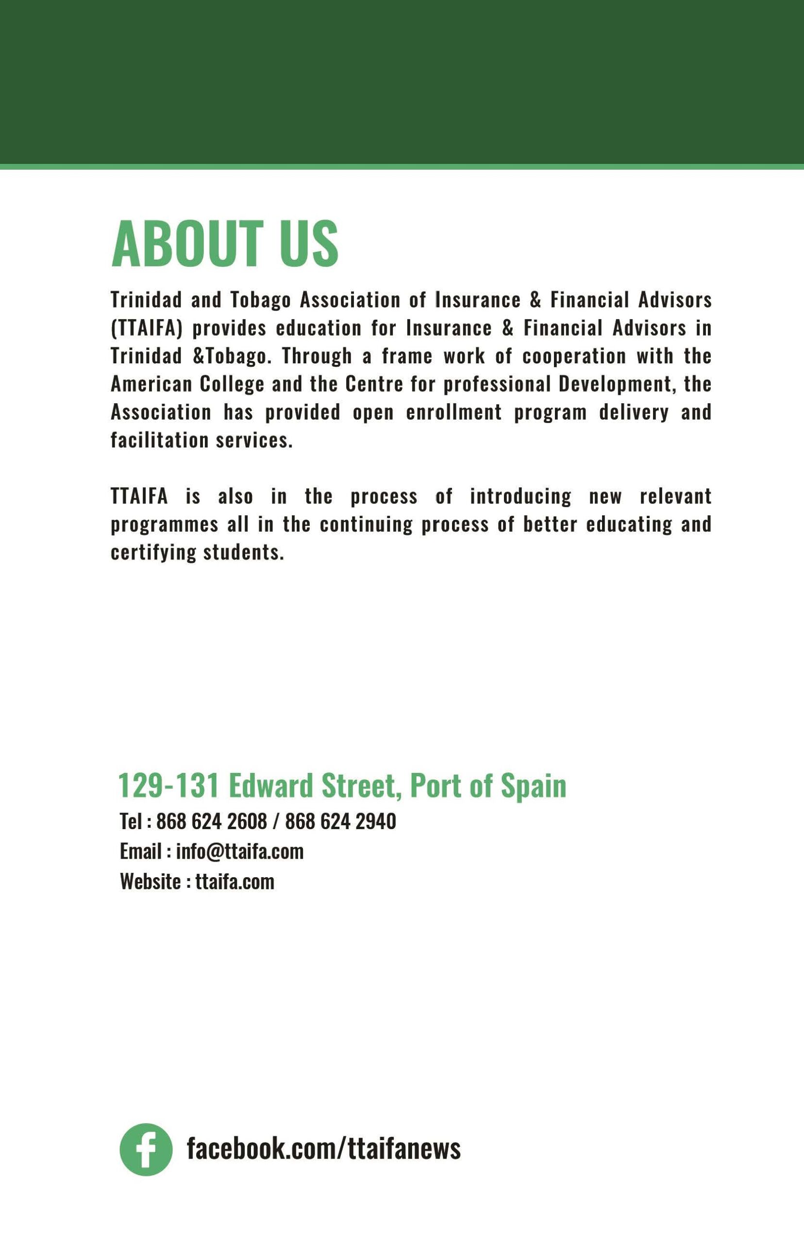 FSCP - Trinidad and Tobago Association of Insurance and Financial Advisors